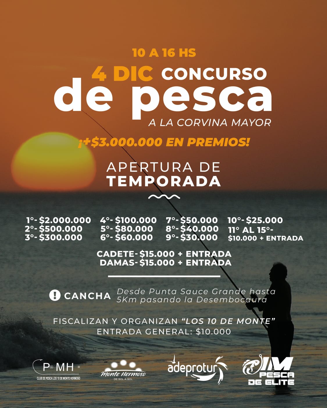 Monte Hermoso - Concurso de pesca a la “Corvina mayor” - Vivimonte